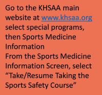 KHSAA/KMA Online Sports Safety Instructions